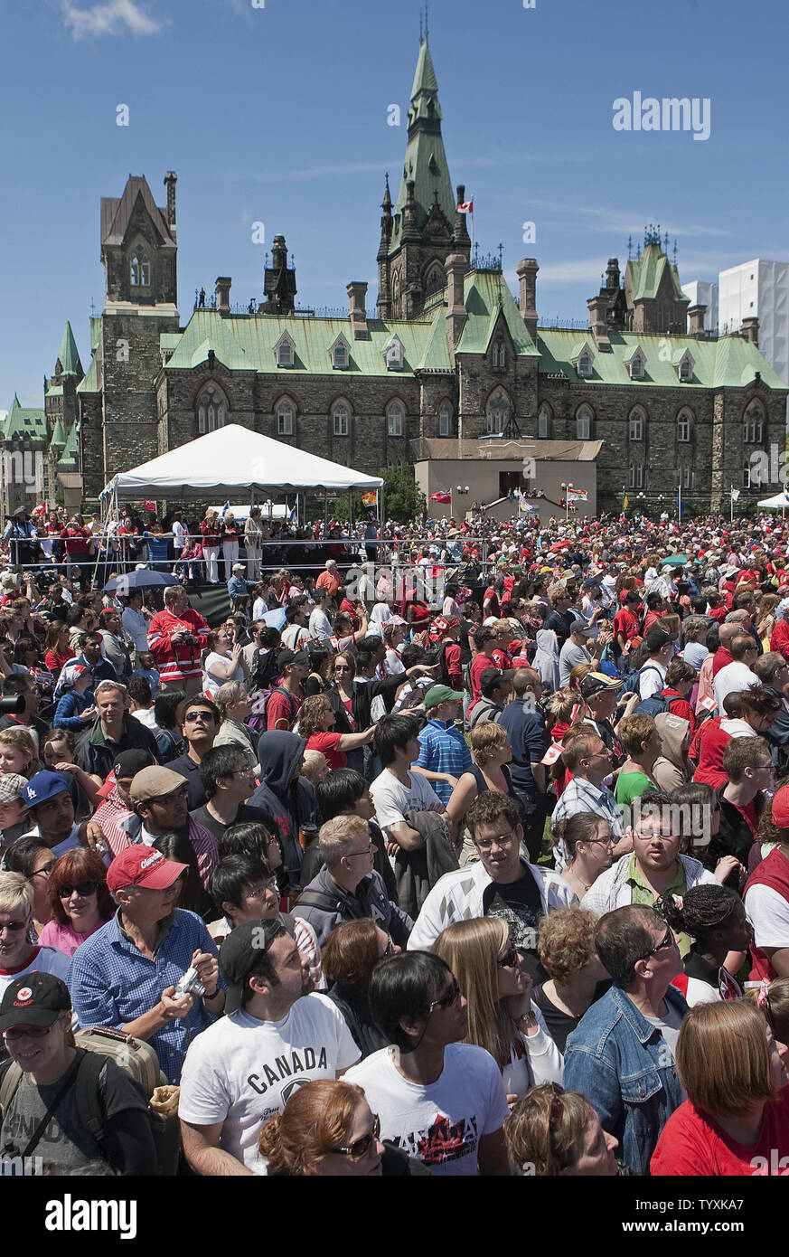 Over 70,000 people attend Canada Day celebrations which include a visit ...