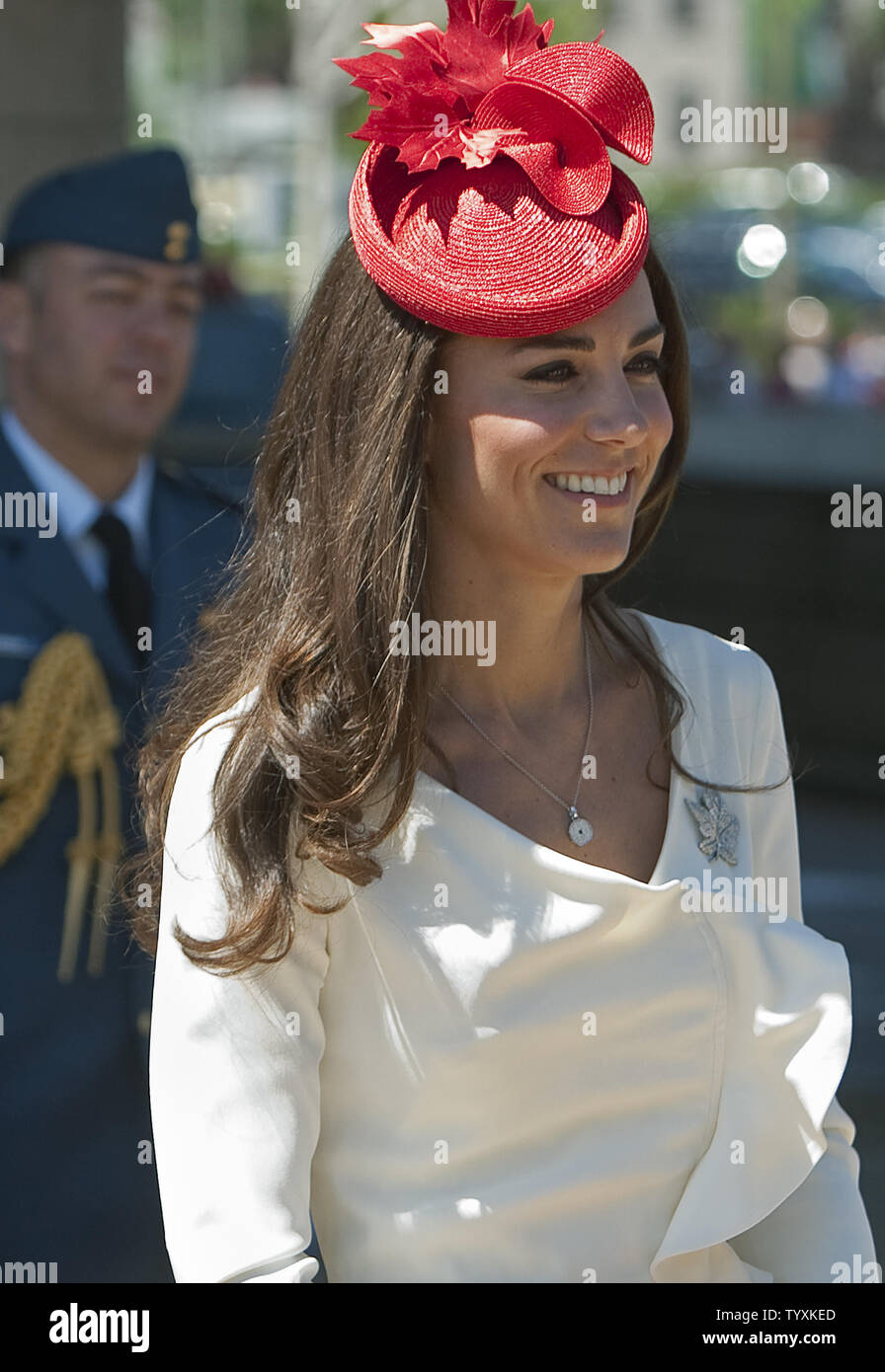 Prince William's wife Kate, the Duchess of Cambridge, departs the ...