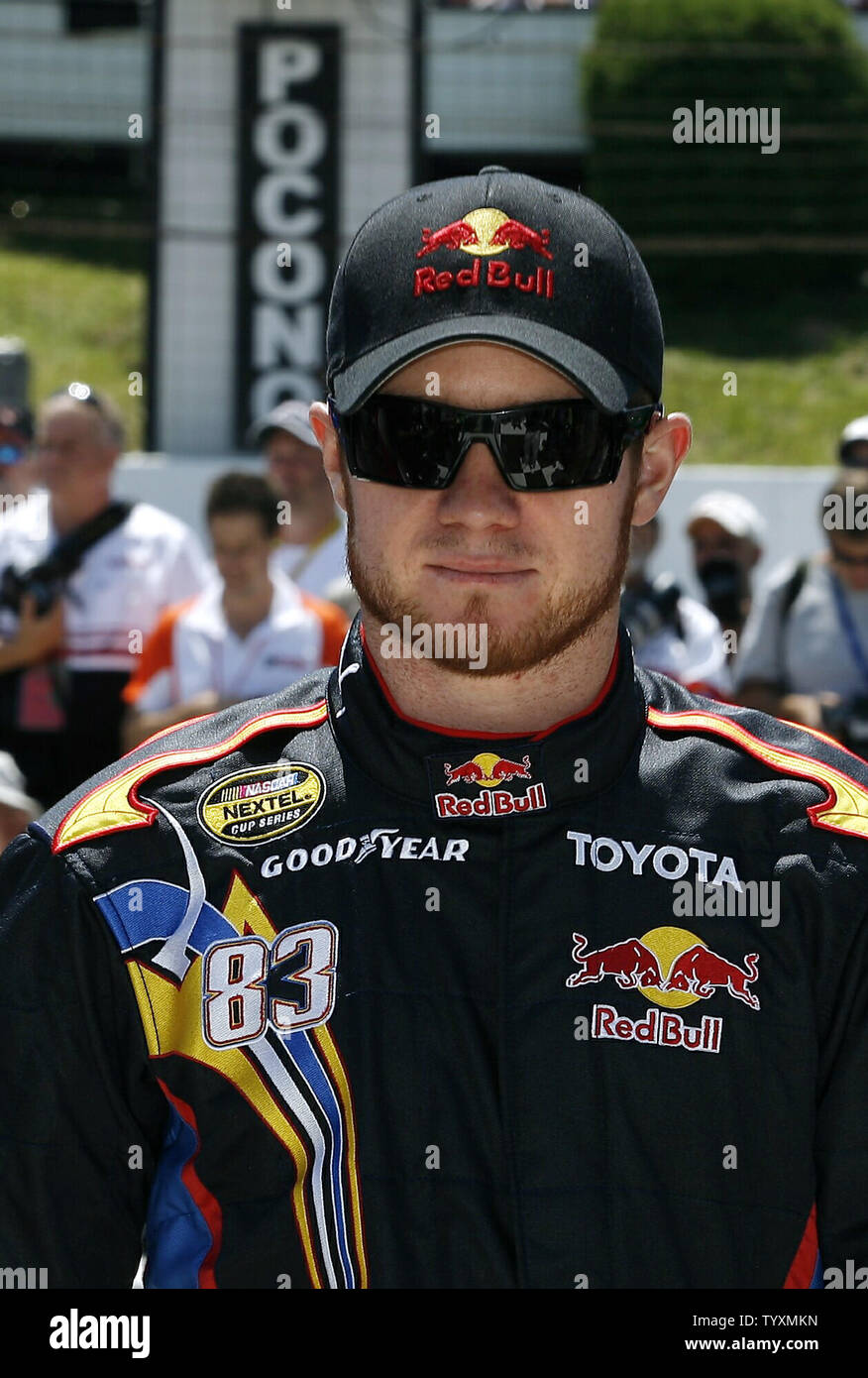 AJ Almendinger walks away from the track before being introduced during ...