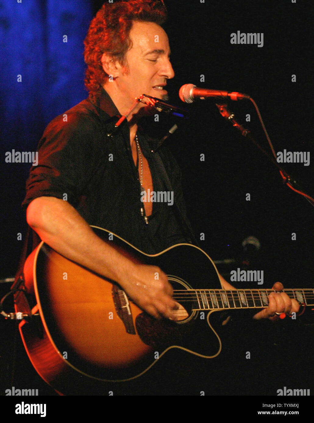 Singer Bruce Springsteen performs in concert at Bercy in Paris, France ...