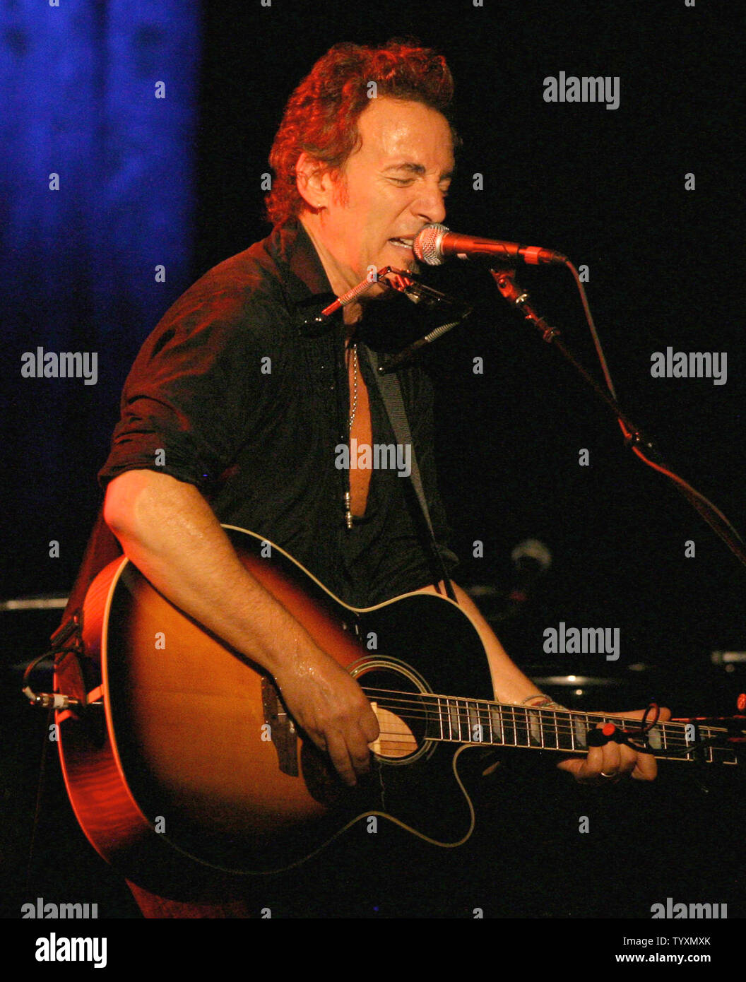 Singer Bruce Springsteen performs in concert at Bercy in Paris, France ...