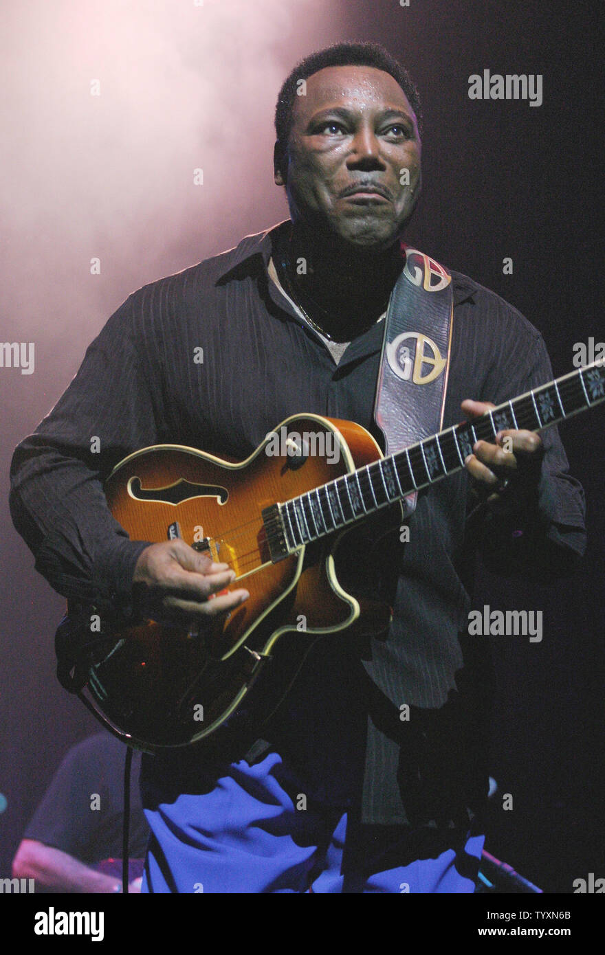Guitarist and vocalist George Benson performs in concert at the Grand ...