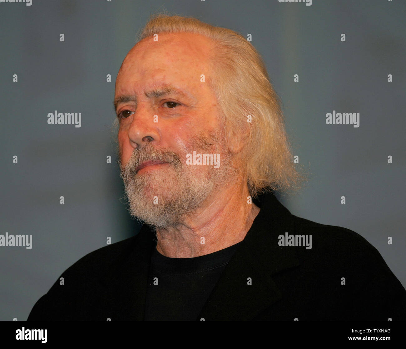 Screenwriter/director Robert Towne listens during a tribute in his ...