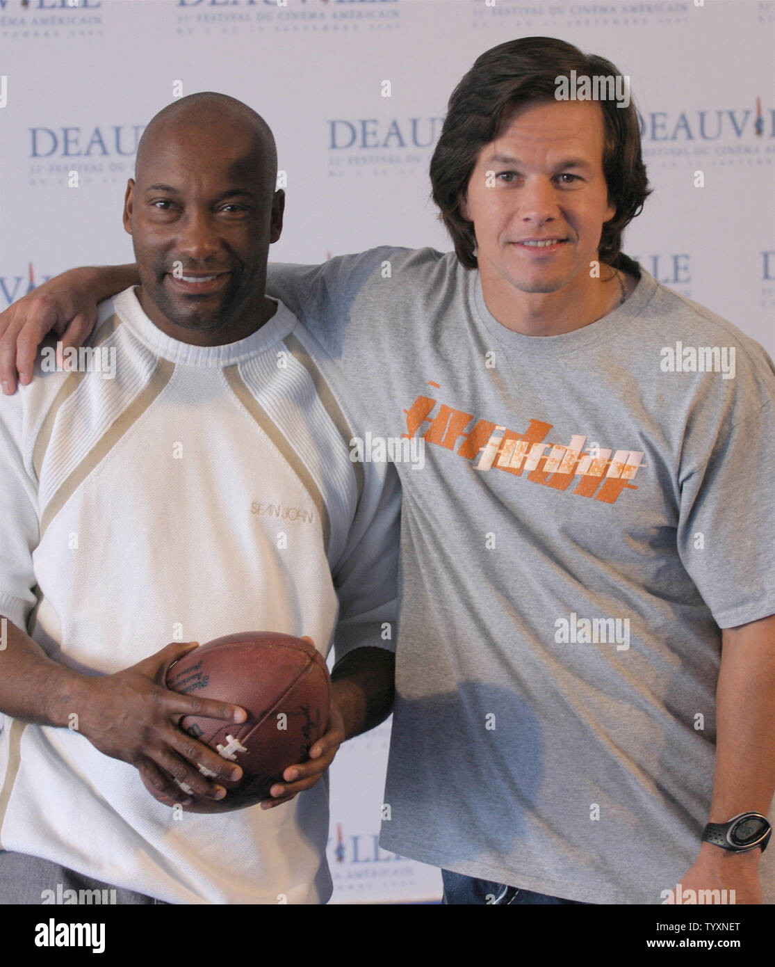 Director John Singleton and actor Mark Wahlberg pose during a photocall ...