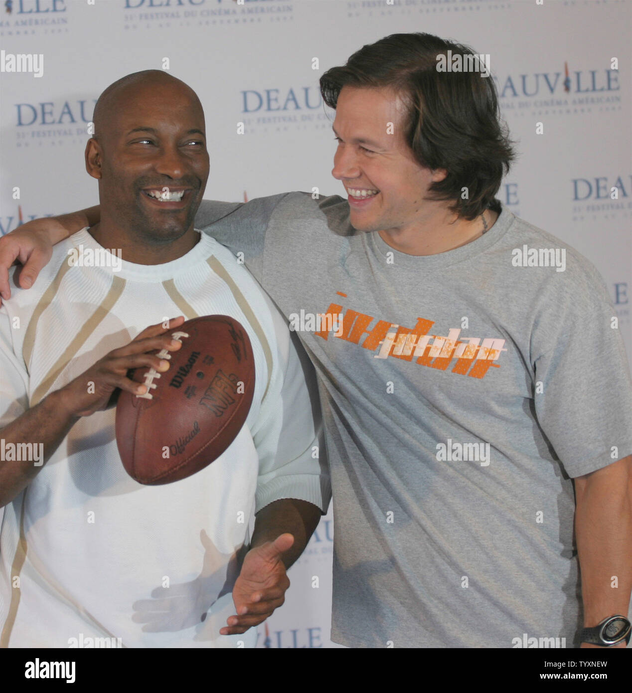 Director John Singleton and actor Mark Wahlberg pose during a photocall ...