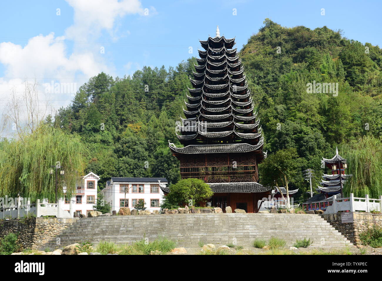 Dong people traditional drum tower hi-res stock photography and images ...