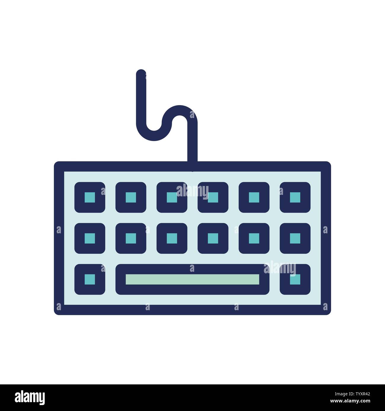 keyboard accessories icon or logo illustrator. Perfect use for website ...