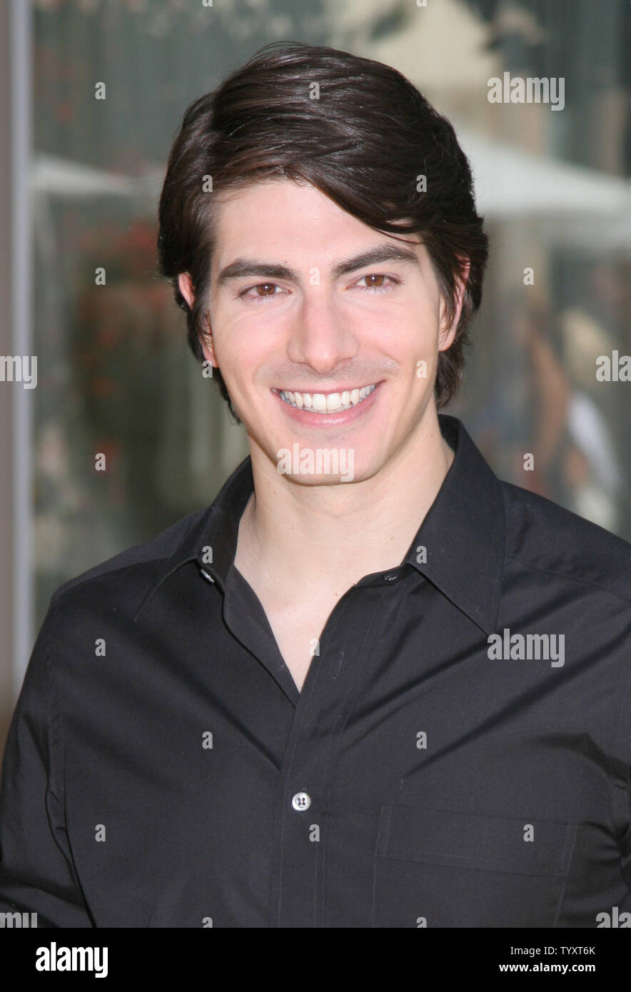 Actor Brandon Routh arrives for a press conference before the premiere ...