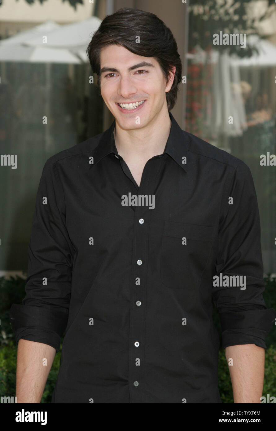 Actor Brandon Routh arrives for a press conference before the premiere ...