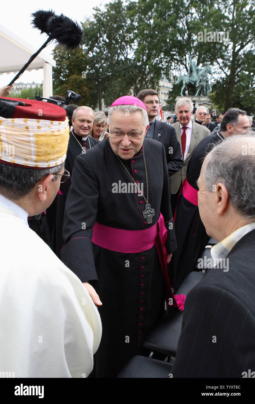 French Archbishop of Paris Cardinal Andre Vingt-trois arrives for the ...