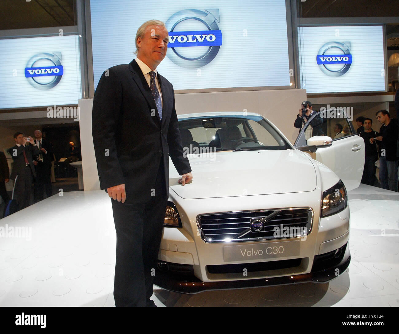 CEO of Volvo cars corporation Frederik Arp presents the new Volvo C30 ...
