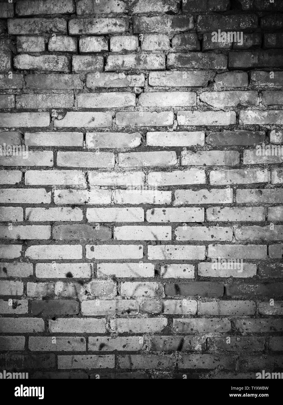 wall of old white brick surface texture designer background Stock Photo ...
