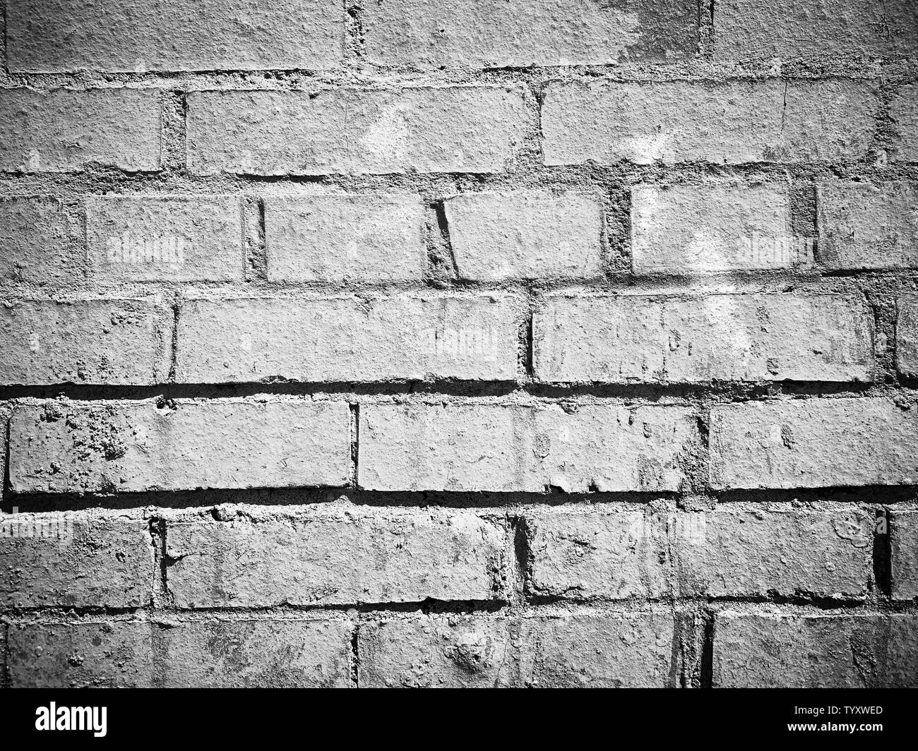 wall of old white brick surface texture designer background Stock Photo ...