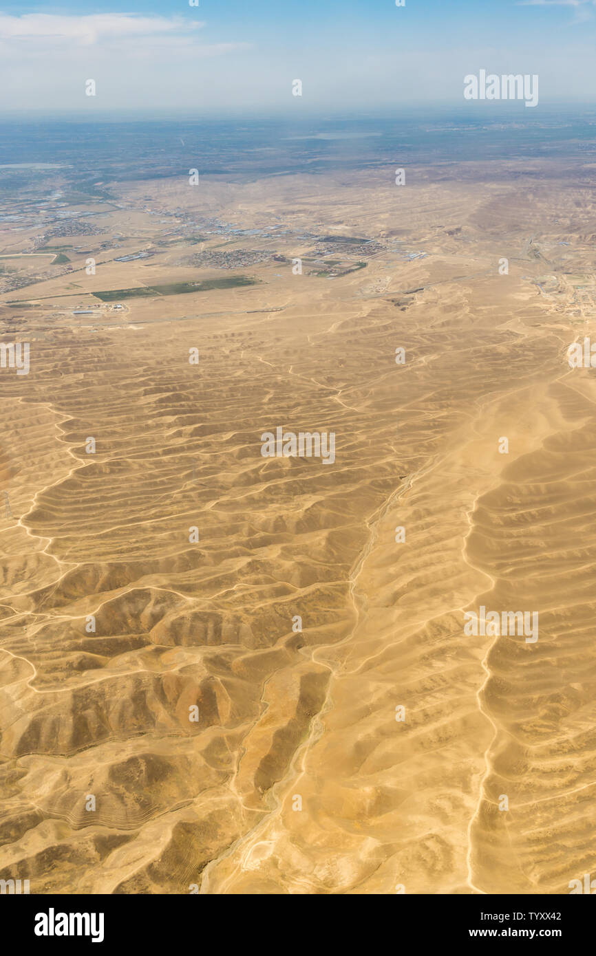 Aerial shooting plateau mountains, mountains, snow mountains Stock ...