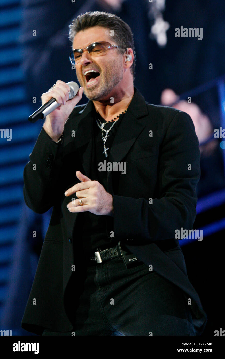 Singer George Michael performs in concert at the Stade de France in ...
