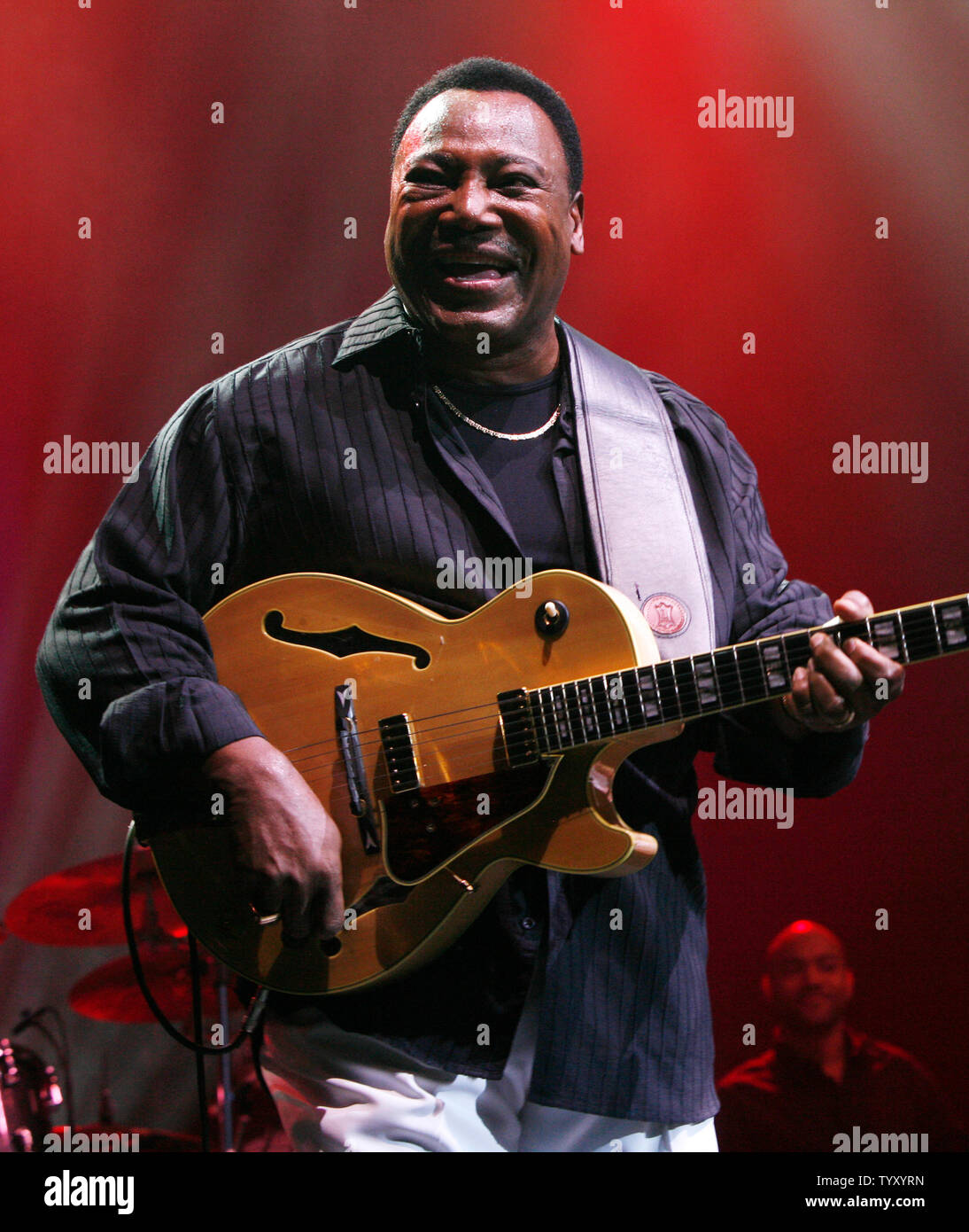 Singer/guitarist George Benson performs in concert at Le Zenith in ...