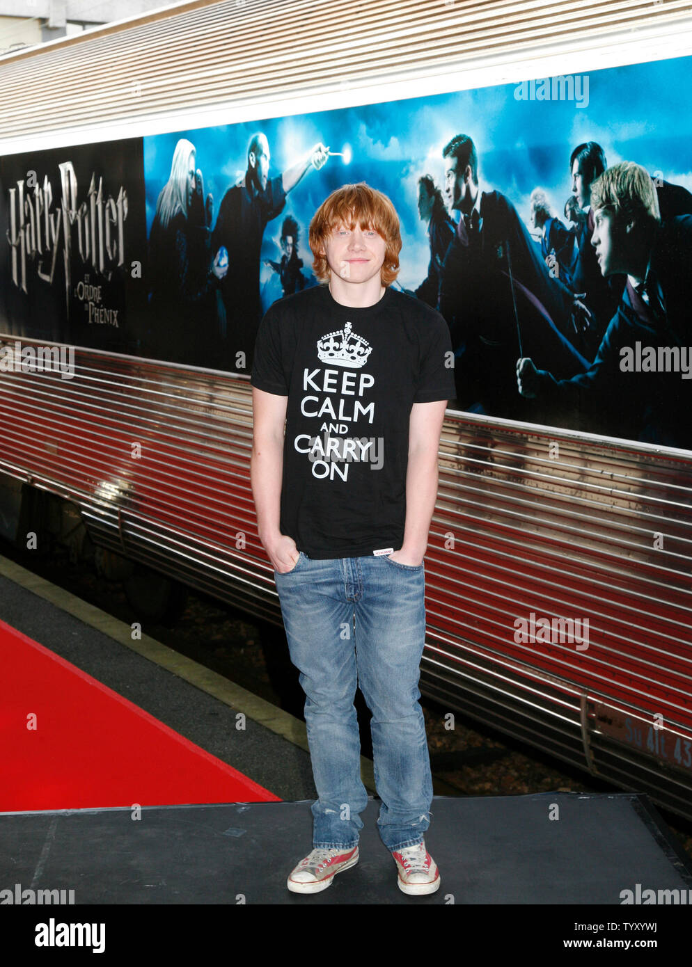 Actor Rupert Grint arrives at a photocall for the French premiere of ...