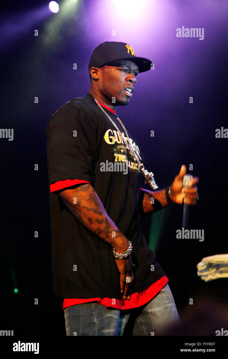 Rapper 50 Cent performs in concert at Olympia Hall in Paris on July 8 ...