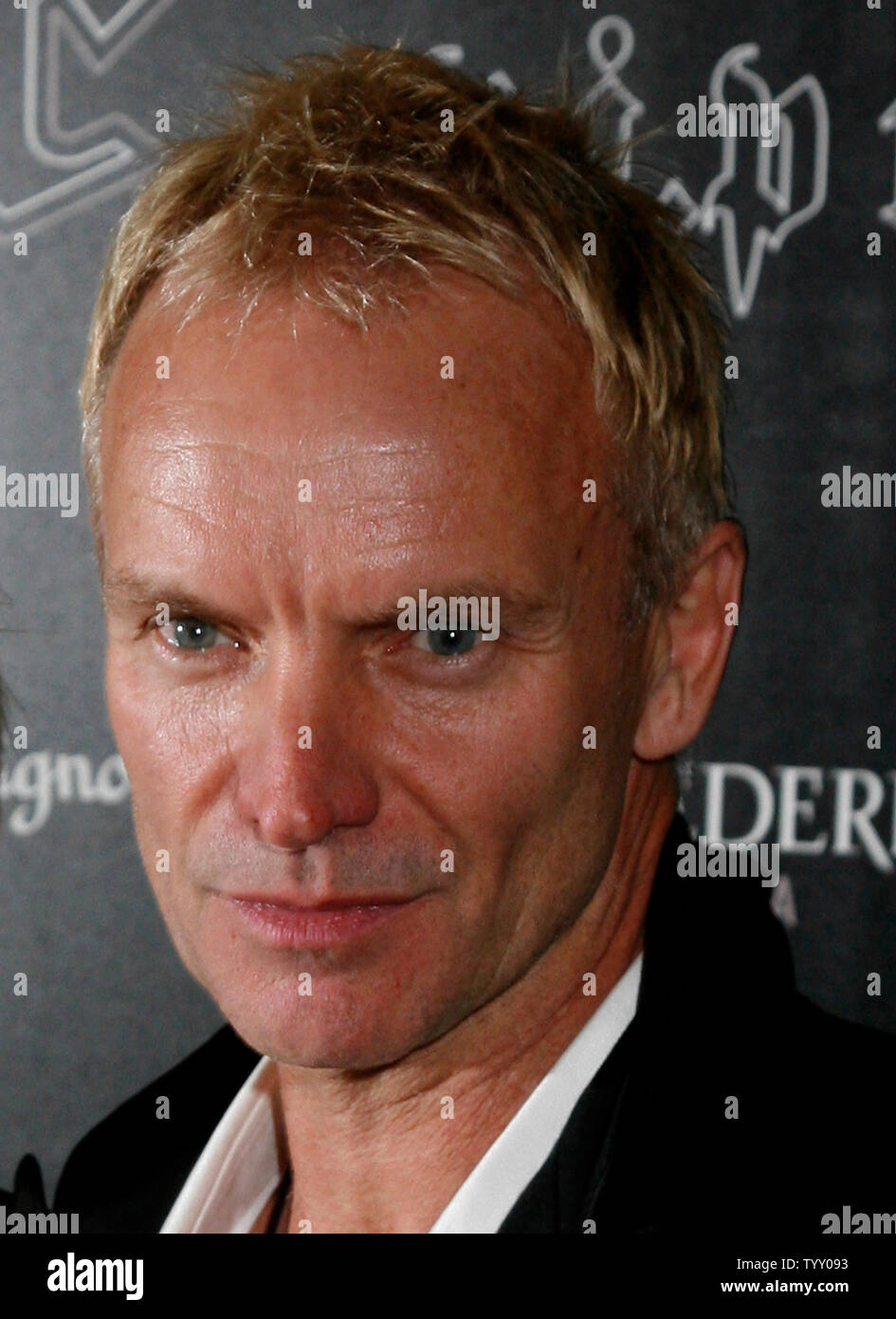 Lead singer Sting of the band "The Police" arrives at the VIP Room ...