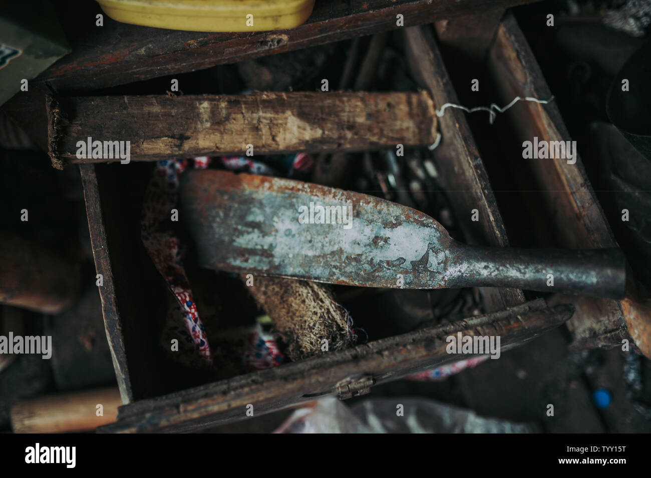 Bamboo weaving tools Stock Photo - Alamy