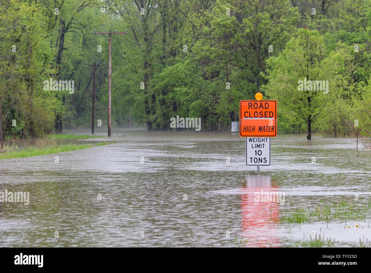 Flood Sign Road