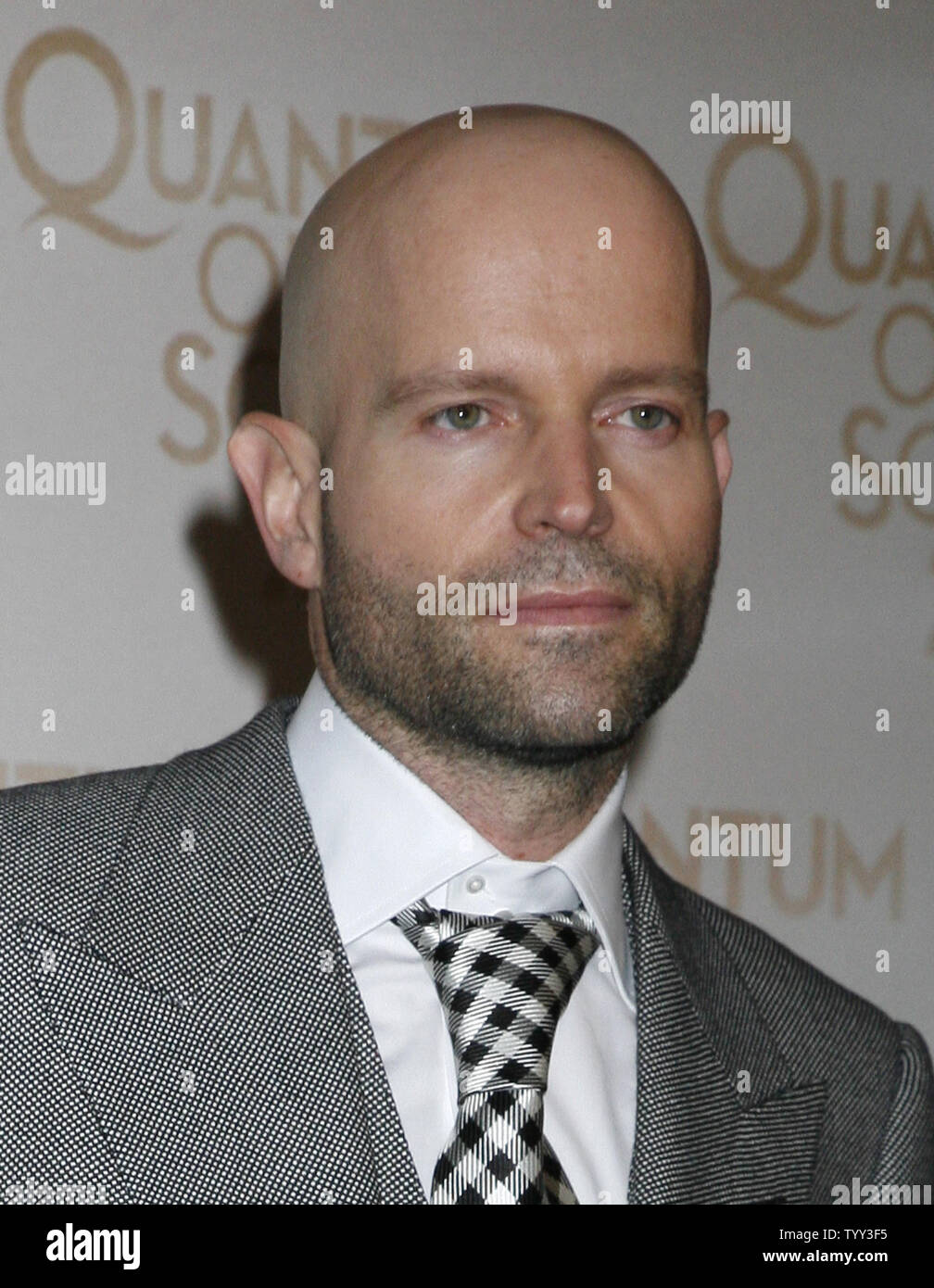 Director Marc Forster arrives at the French premiere of the new James ...