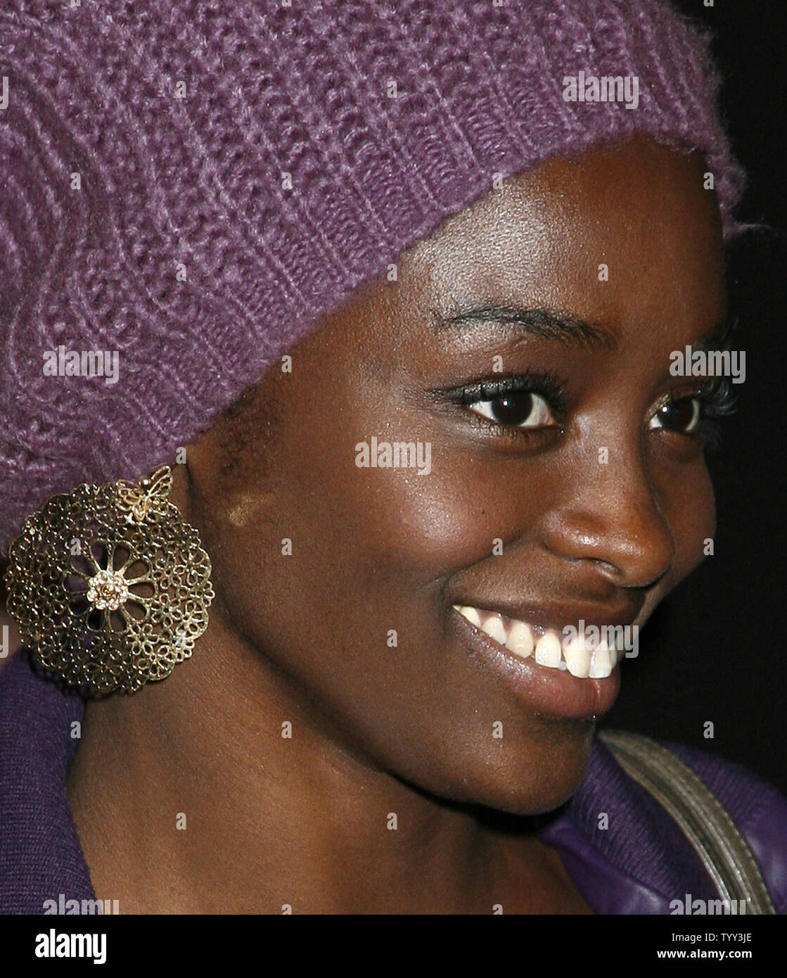 Actress Aissa Maiga arrives at the French premiere of the film "Pour ...