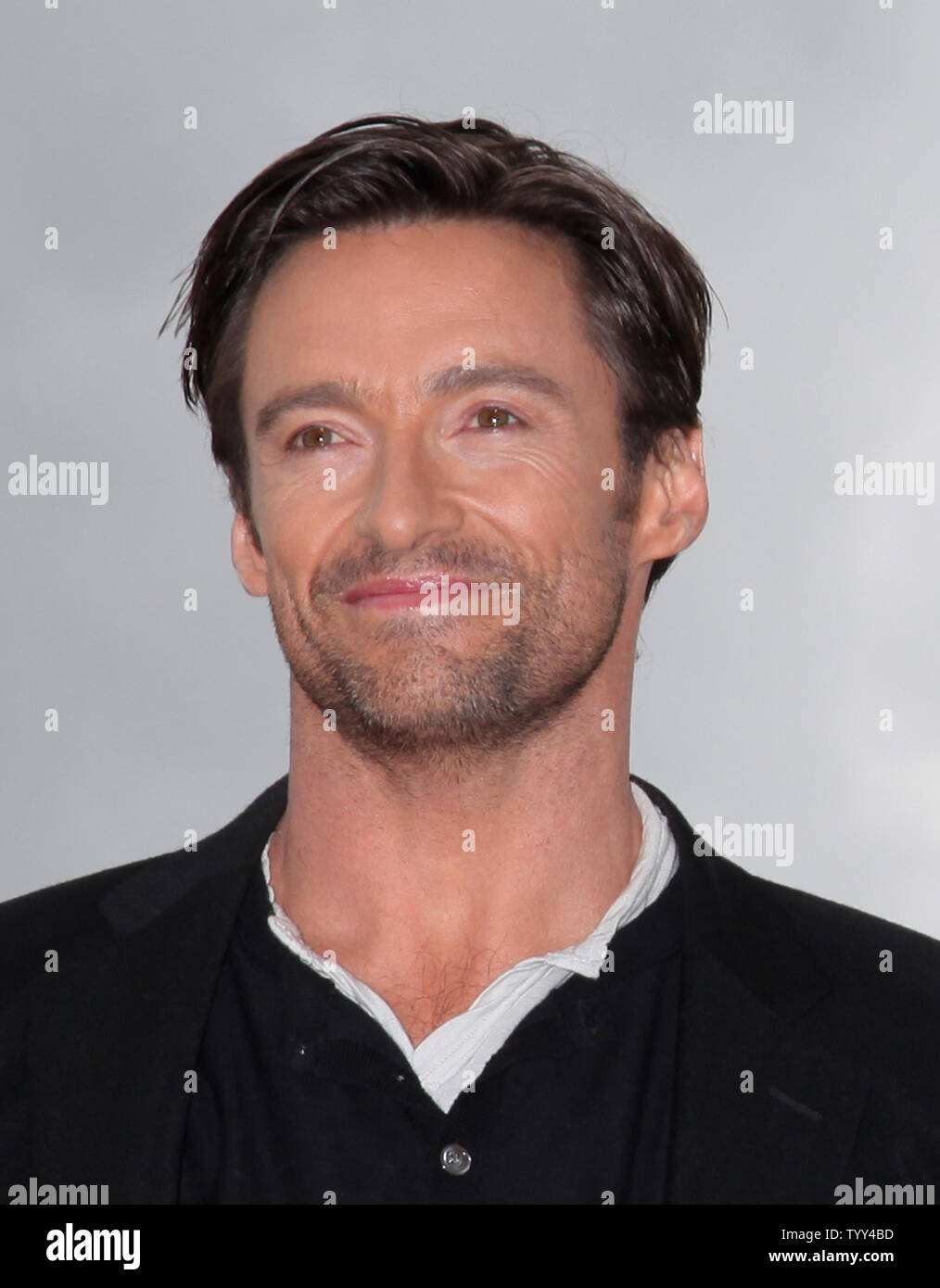Actor Hugh Jackman arrives at a photocall for the film "X-Men Origins ...