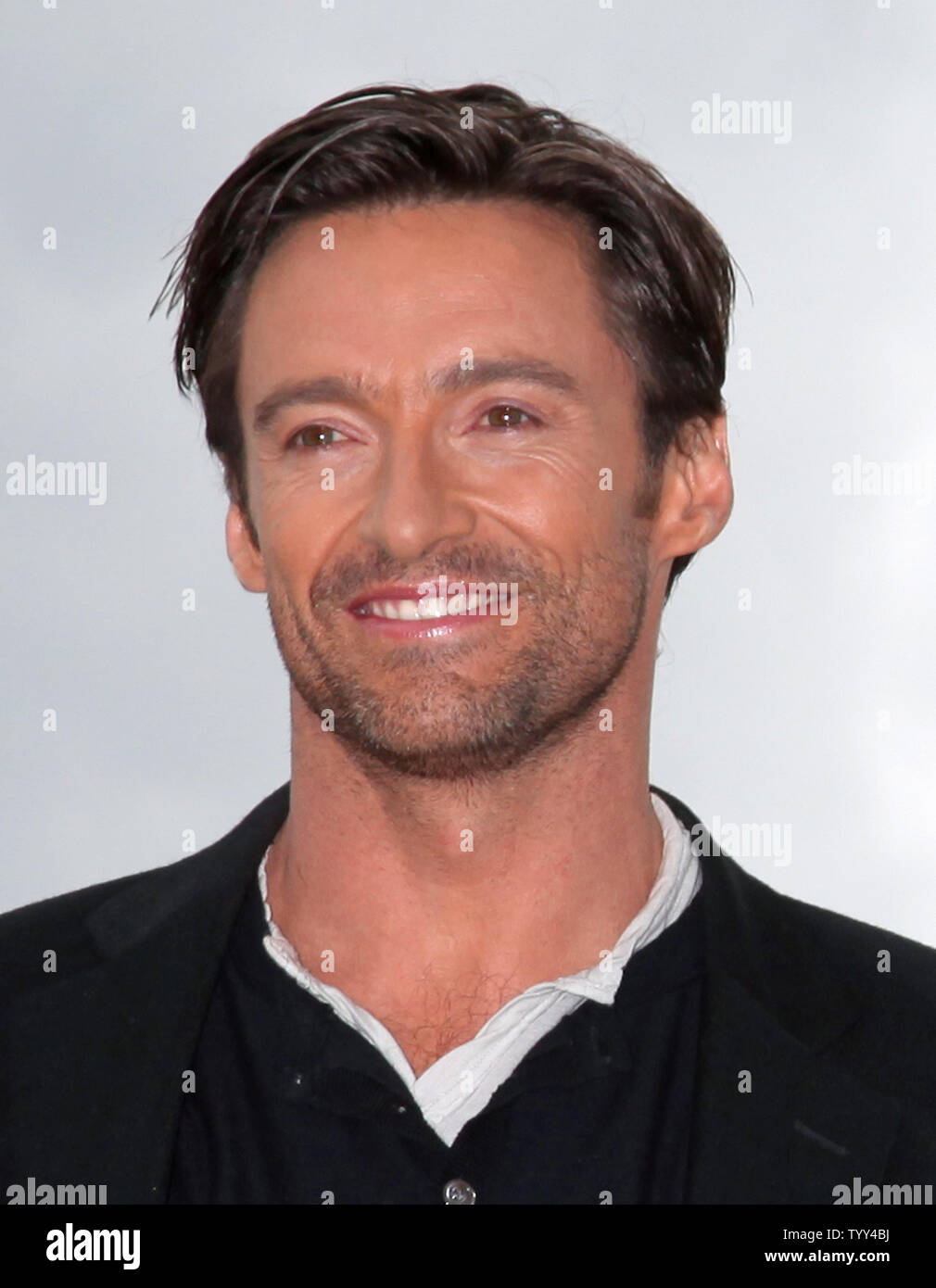 Actor Hugh Jackman arrives at a photocall for the film "X-Men Origins ...