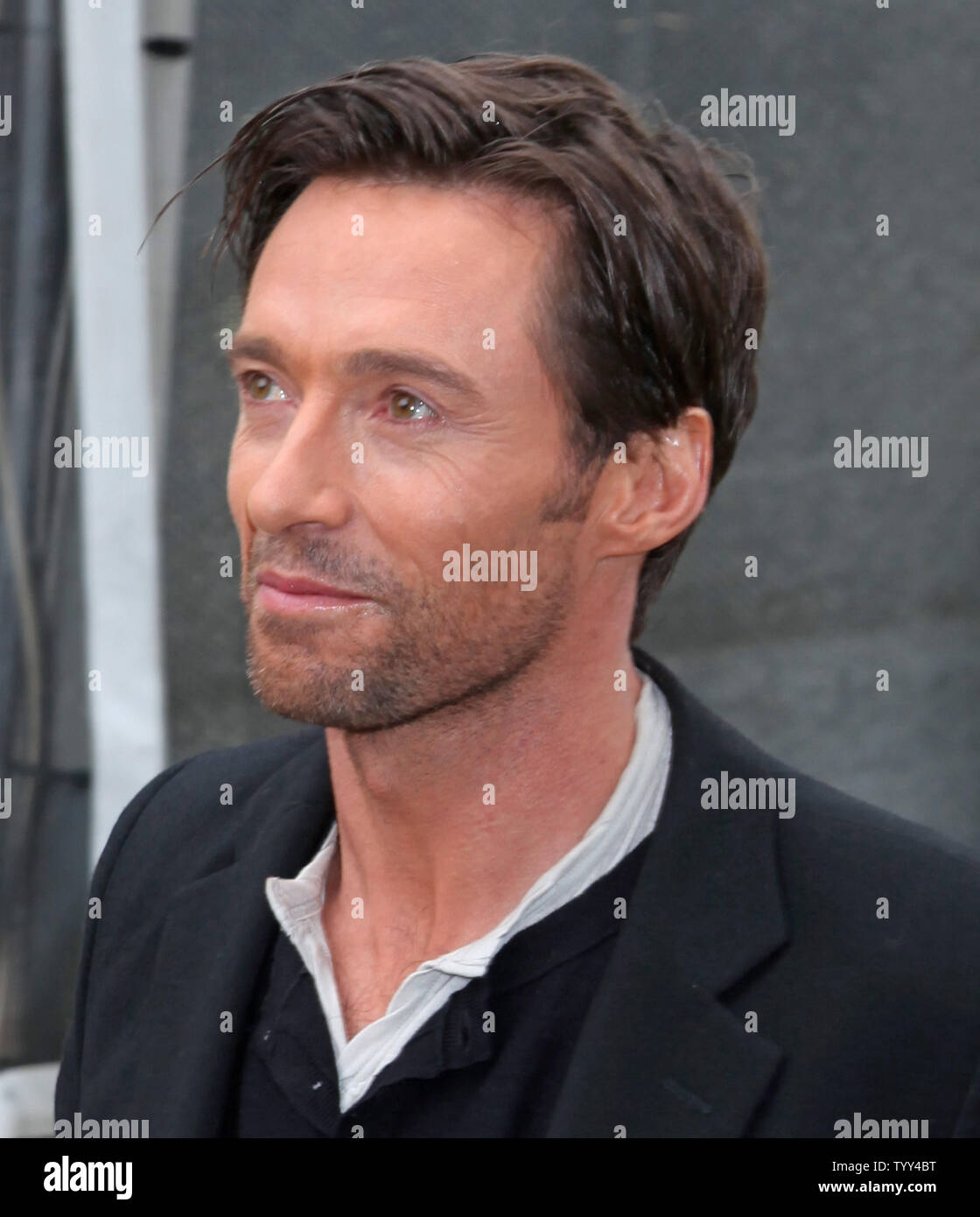 Actor Hugh Jackman arrives at a photocall for the film "X-Men Origins ...