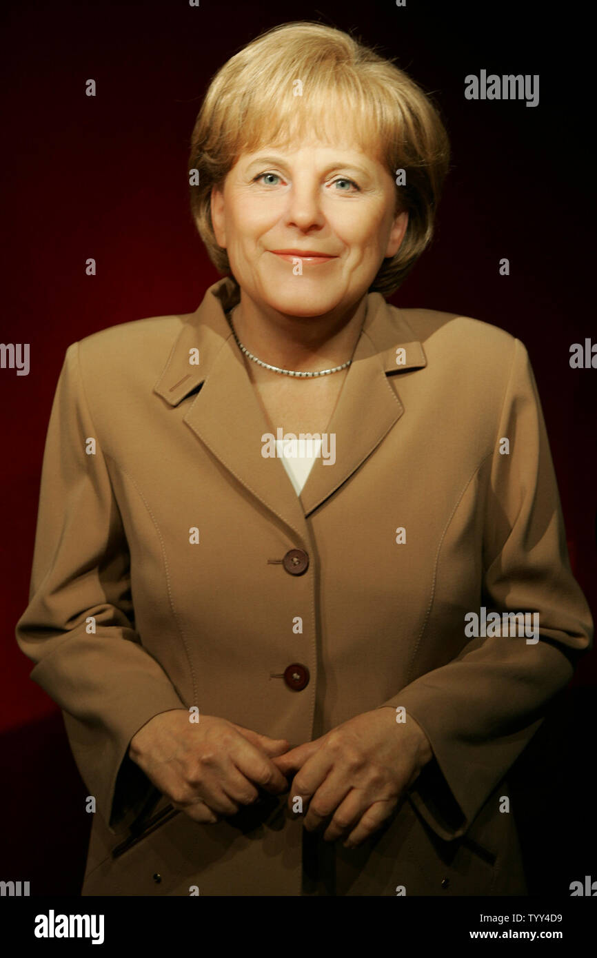 Wax figure angela merkel hi-res stock photography and images - Alamy