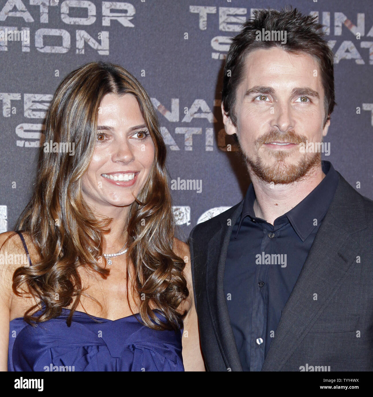 Actor Christian Bale and his wife Sibi Blazic arrive at the european ...