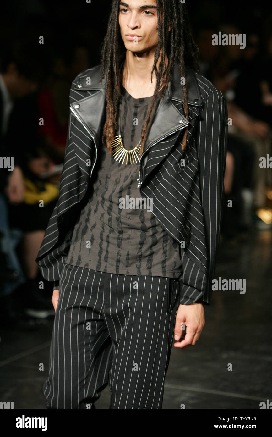 A model wears an outfit during Blaack's Spring-Summer 2010 Men's ...
