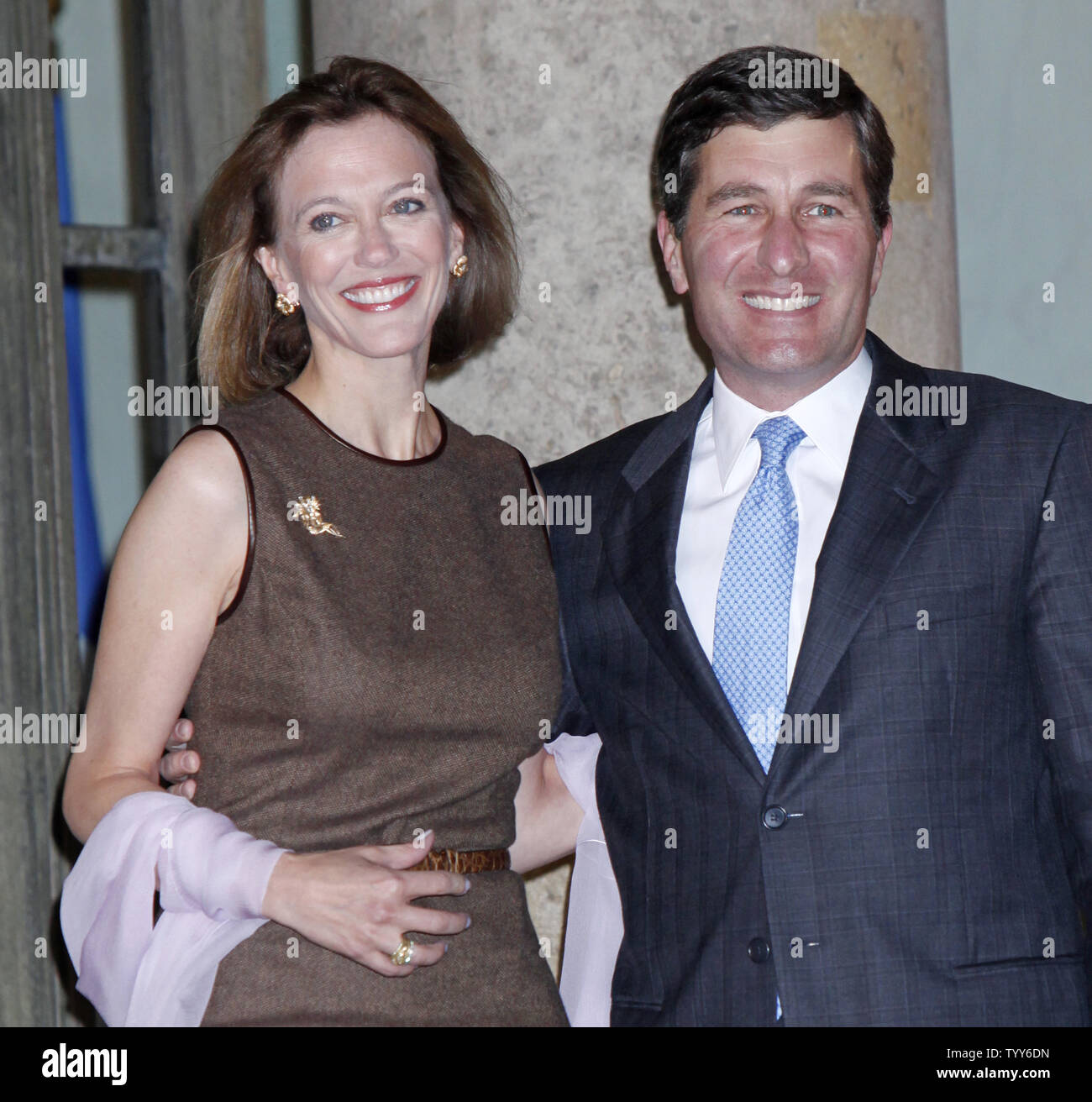 American Ambassador to France Charles Rivkin and his wife Susan Tolson ...
