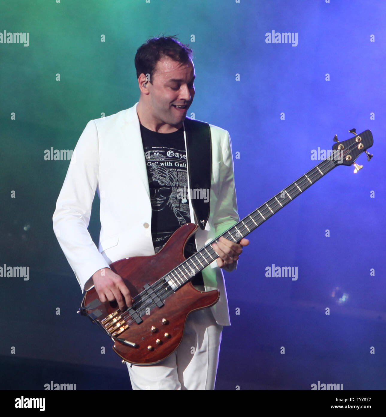 Bassist Christopher Wolstenholme performs with his group Muse at the ...