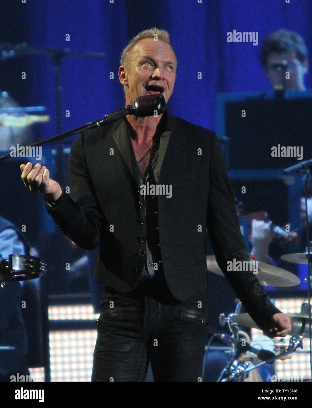 Sting performs in concert with London's Royal Philharmonic Orchestra at ...
