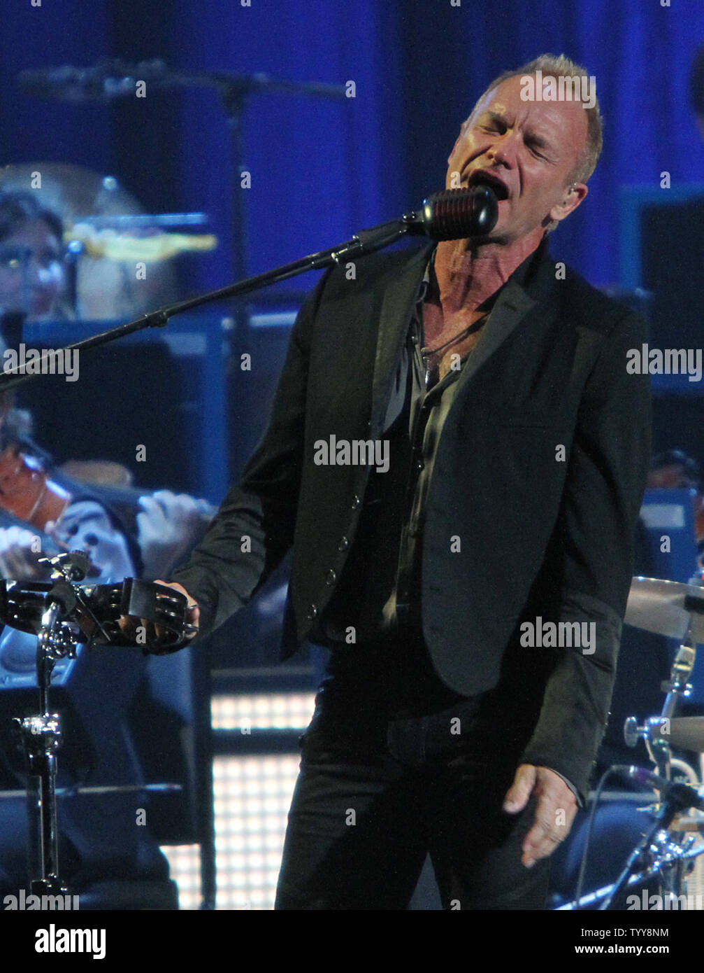 Sting performs in concert with London's Royal Philharmonic Orchestra at ...