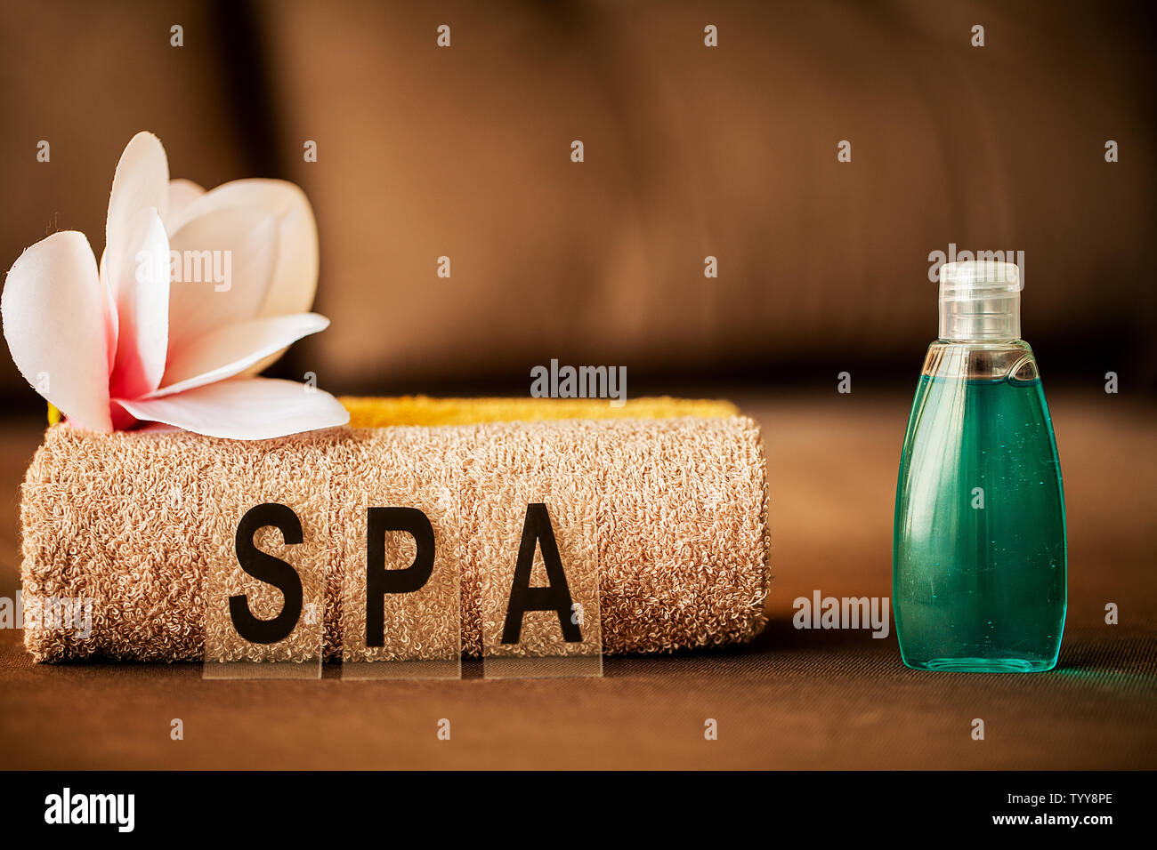 Beauty spa treatment. Composition cosmetic products of spa treatment ...