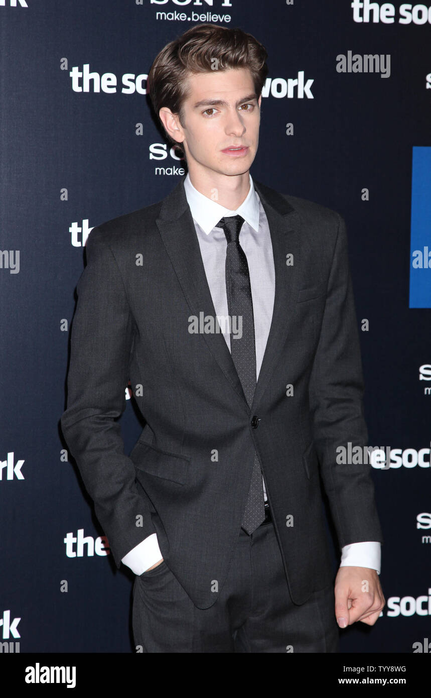 Andrew Garfield arrives at the French premiere of the film "The Social ...