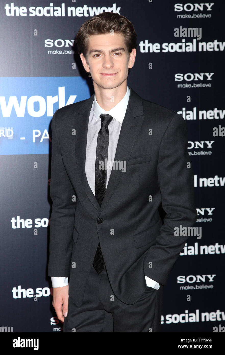 Andrew Garfield arrives at the French premiere of the film "The Social ...