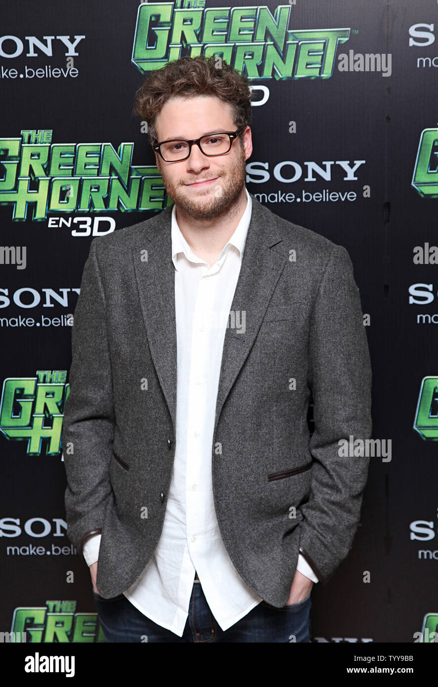 Seth Rogen arrives at the French premiere of the film "The Green Hornet ...
