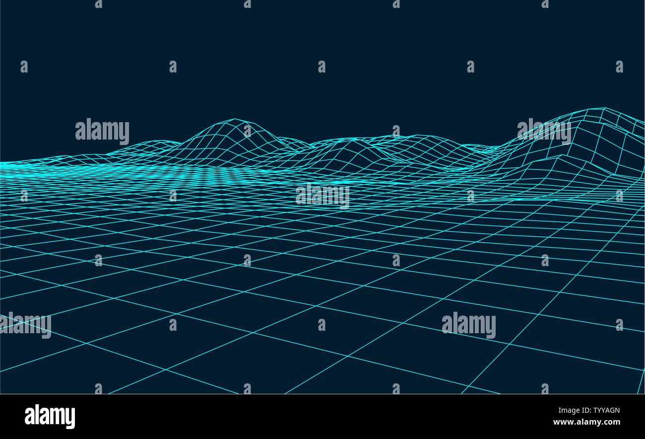 Abstract three-dimensional network background of big data concept, graphics with artificial ...