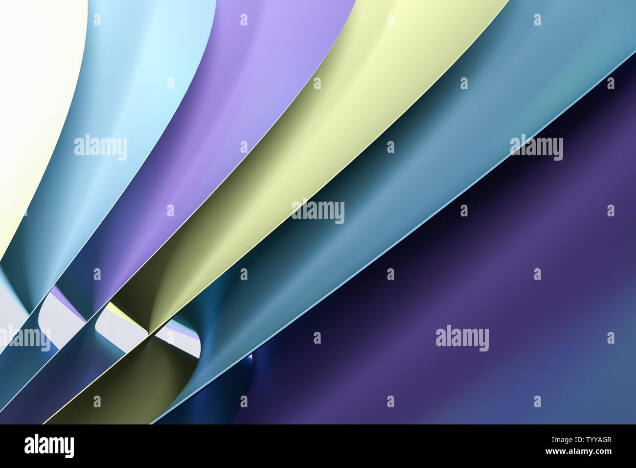 Three-dimensional rendering, color curved background Stock Photo - Alamy