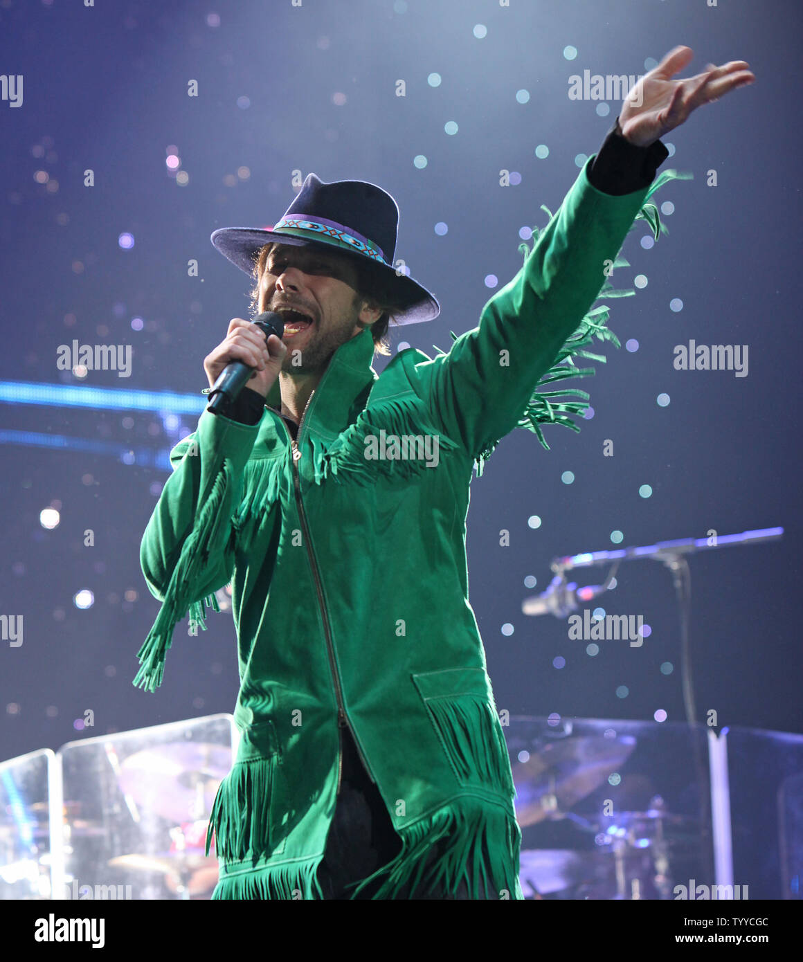 Jason "Jay" Kay of Jamiroquai performs in concert at Bercy in Paris on ...