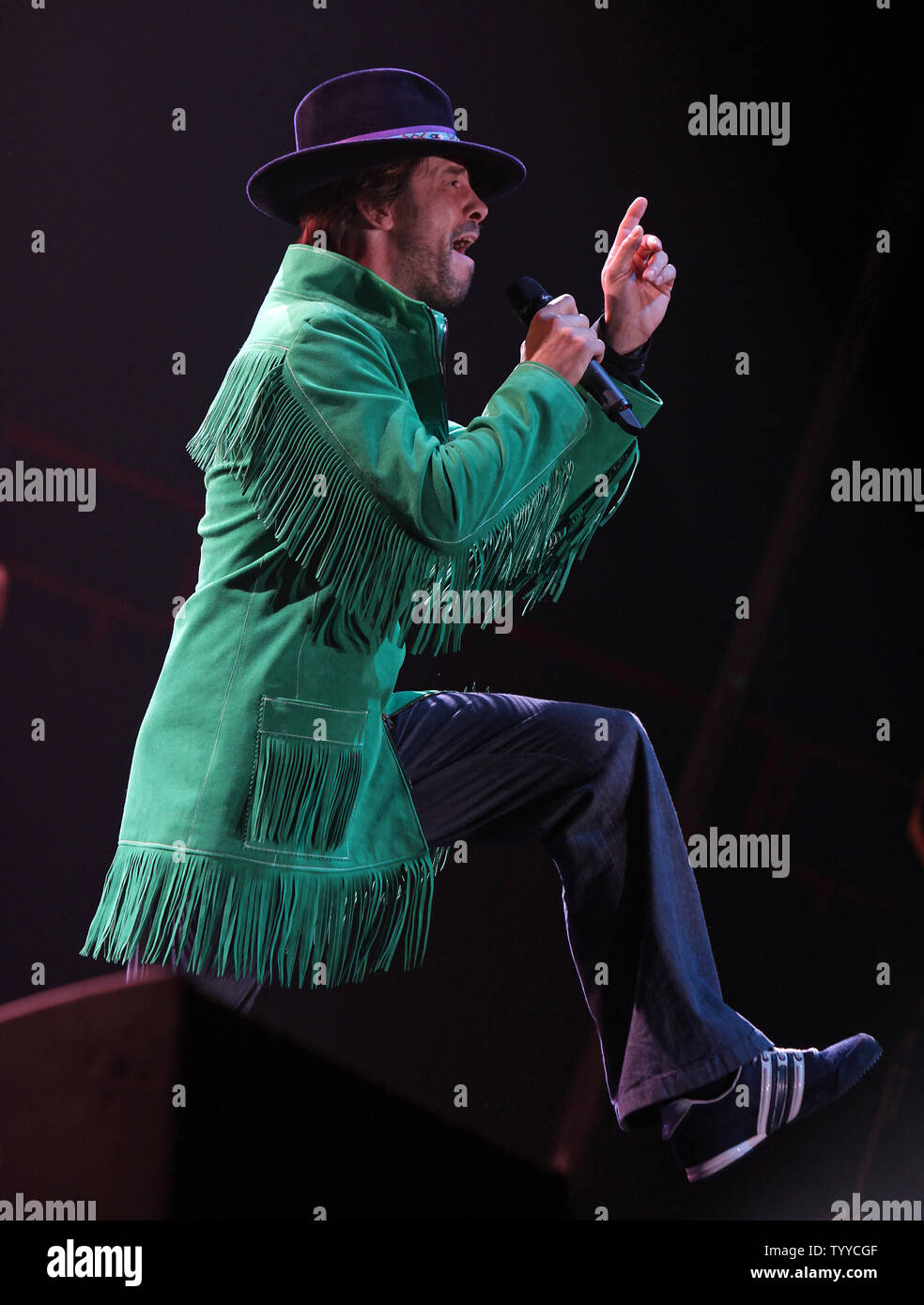 Jason "Jay" Kay of Jamiroquai performs in concert at Bercy in Paris on ...