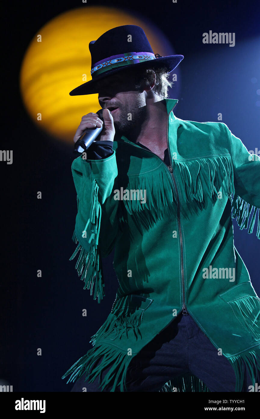 Jason "Jay" Kay of Jamiroquai performs in concert at Bercy in Paris on ...