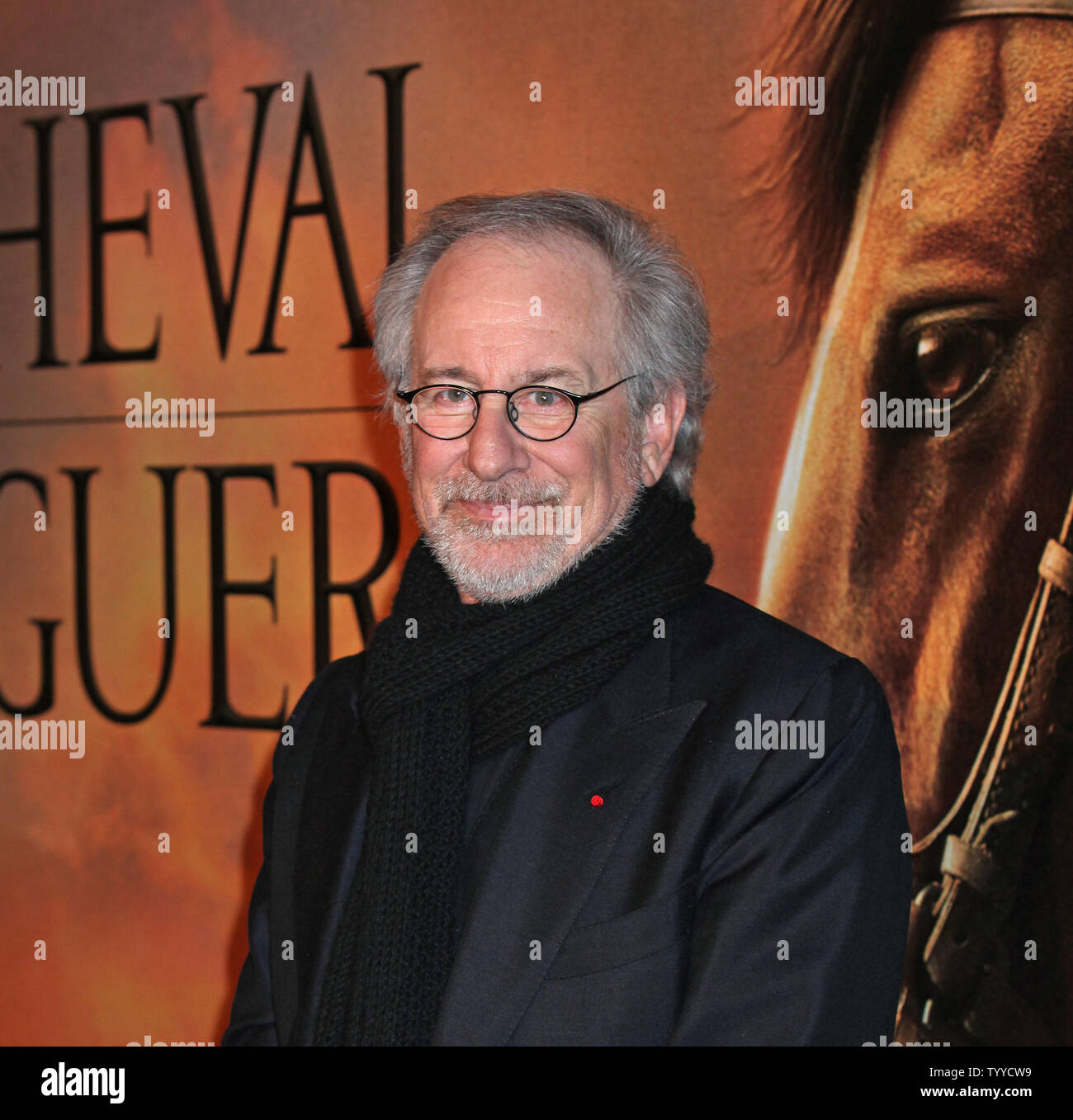 Steven Spielberg arrives for the French premiere of the film "War Horse ...