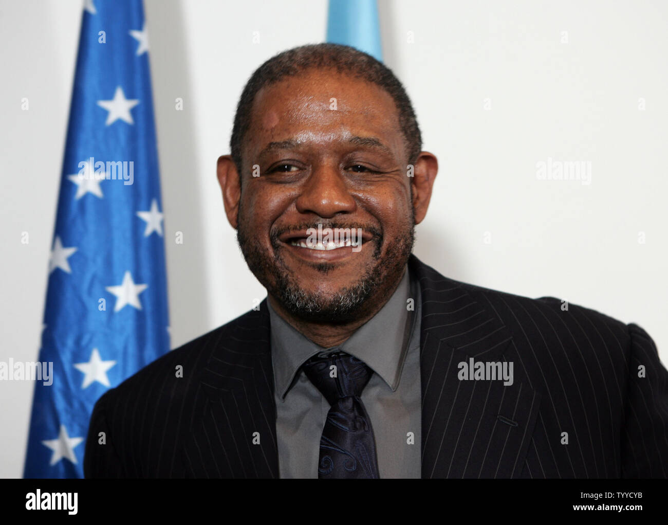Oscar-winning US actor Forest Whitaker delivers a speech at the UNESCO ...