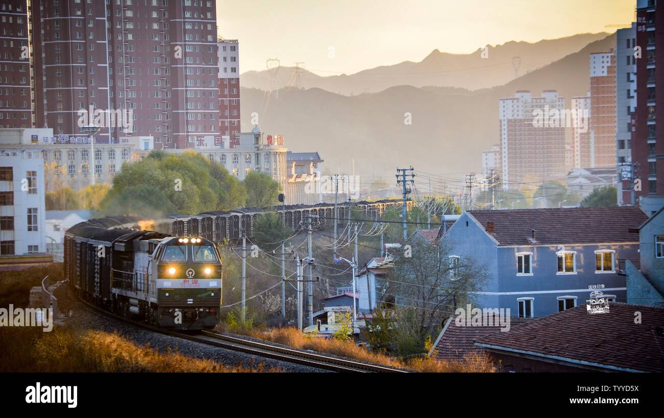 Chinese railway scenery Stock Photo - Alamy