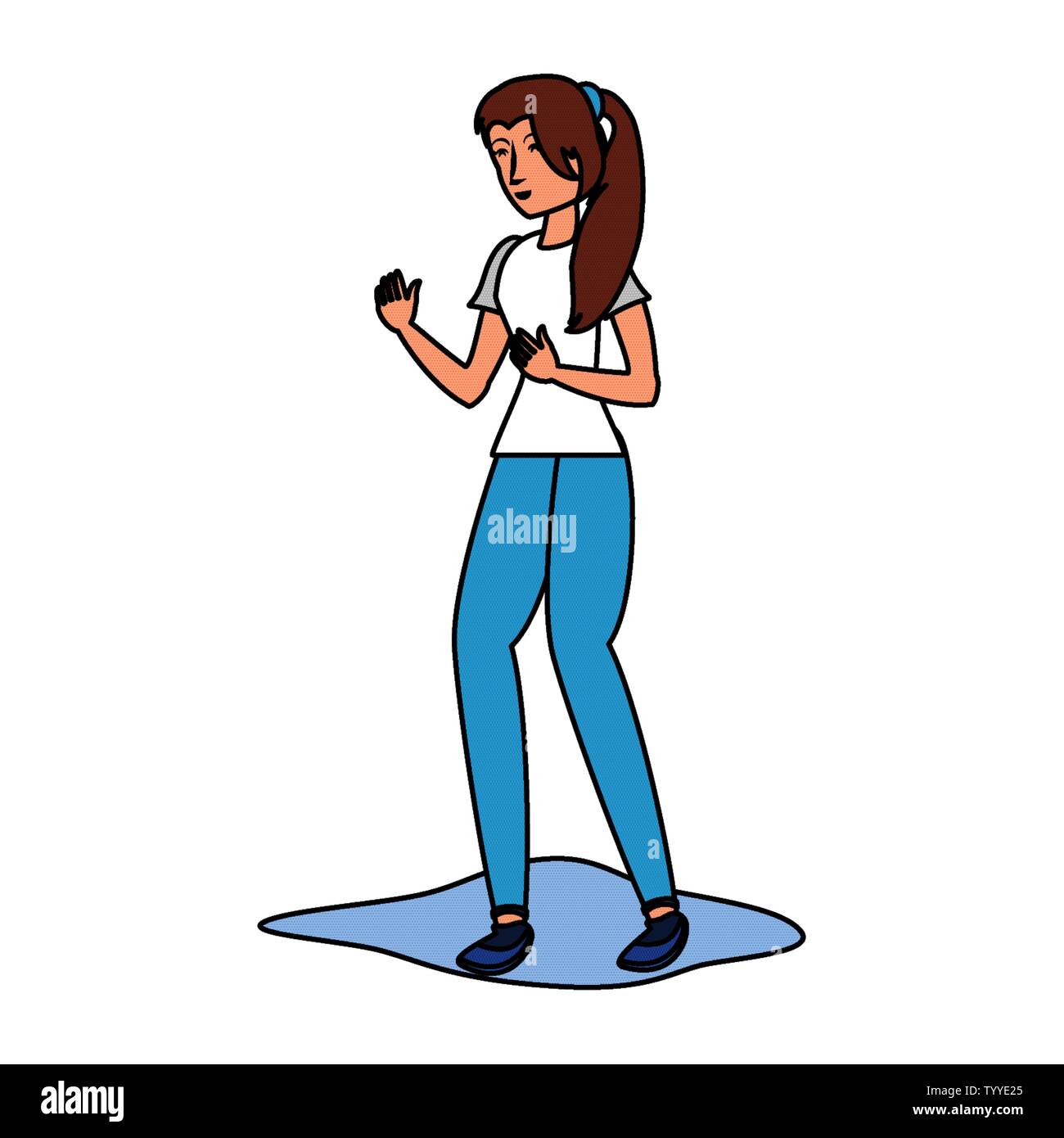 Avatar woman design, Girl female person human and beauty theme Vector ...